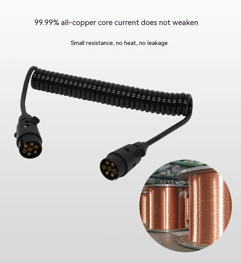 7-core ABS/EBS spiral cable for Volvo Trucks (2008–2024)